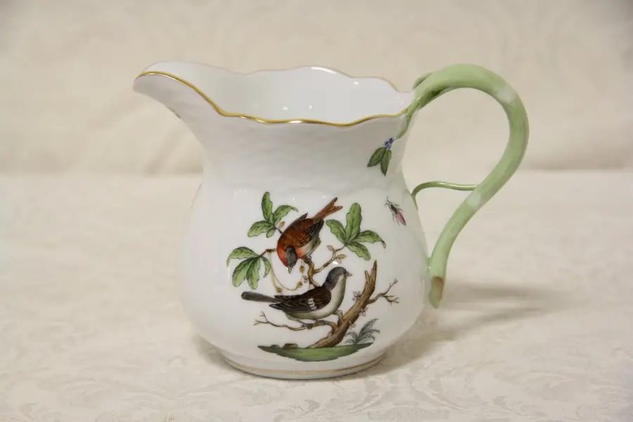 Herend Rothschild Bird 6 1/4" Milk Pitcher