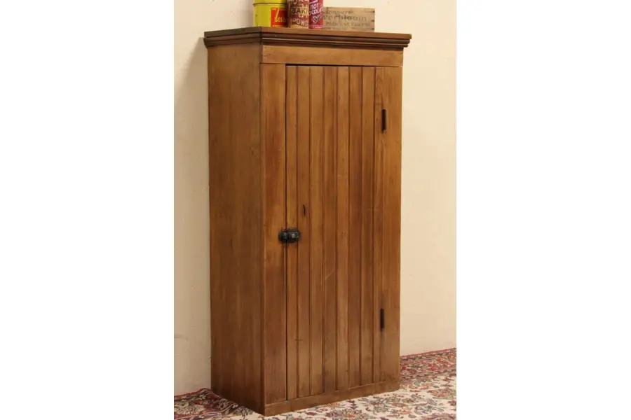 Wainscoting Country Pantry or Chimney Cupboard