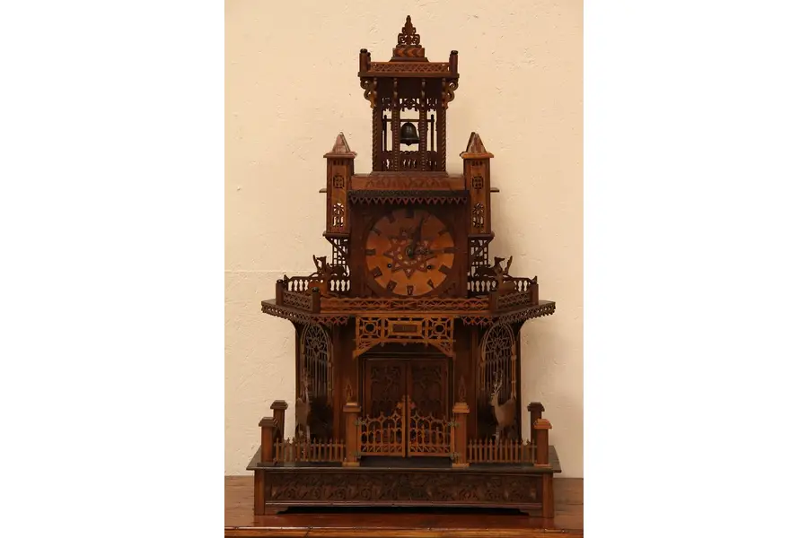 Victorian 1928 Fretwork Tower Clock
