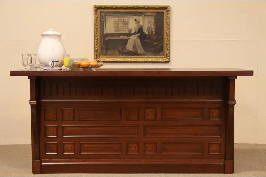 Victorian Antique Cherry 6'8" Bar or Counter