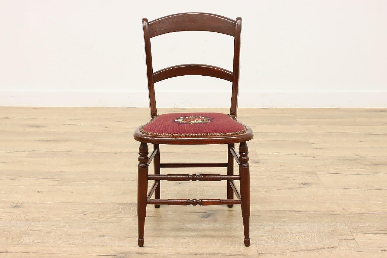 Side Chair with Needlepoint