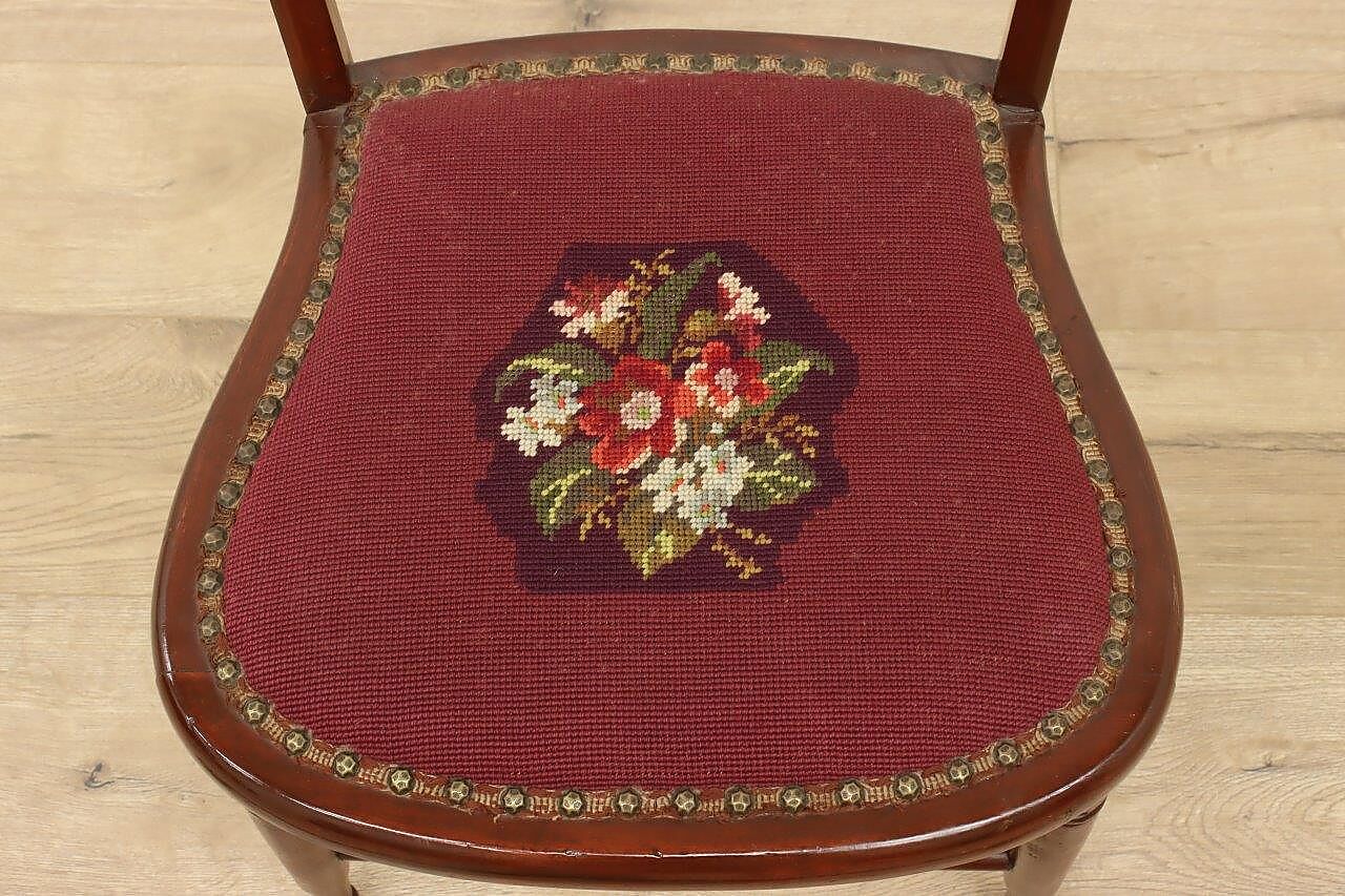 Side Chair with Needlepoint