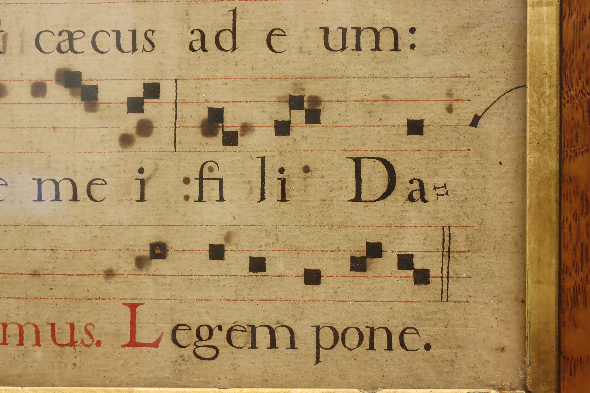Latin Antique 1700s Hand Painted Music Manuscript Score