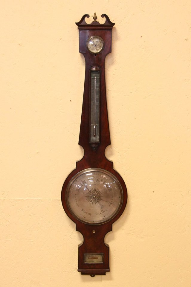 Birmingham Antique Barometer & Thermometer