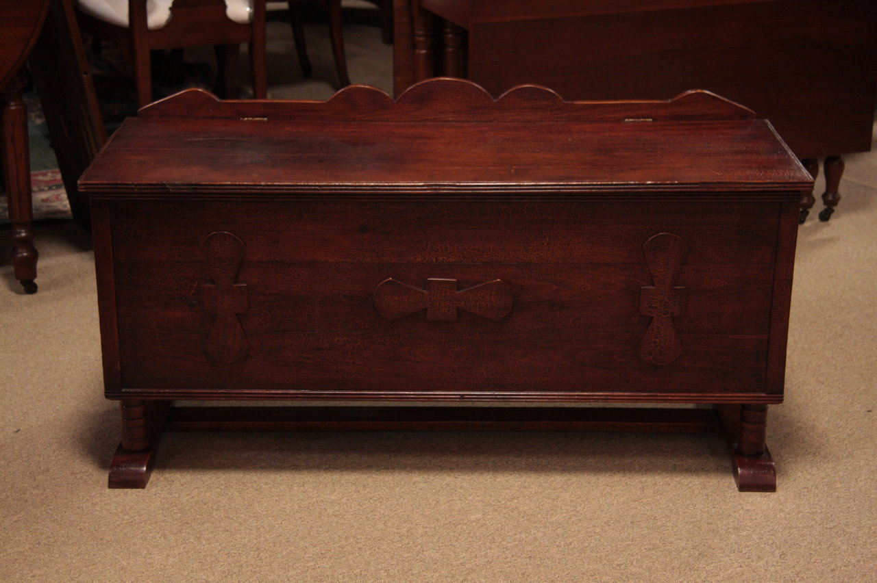 Country Pine Antique Blanket Chest, Bench or Trunk