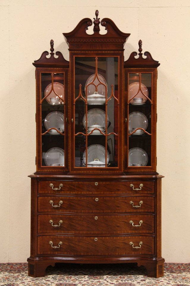 Hickory chair china cabinet store