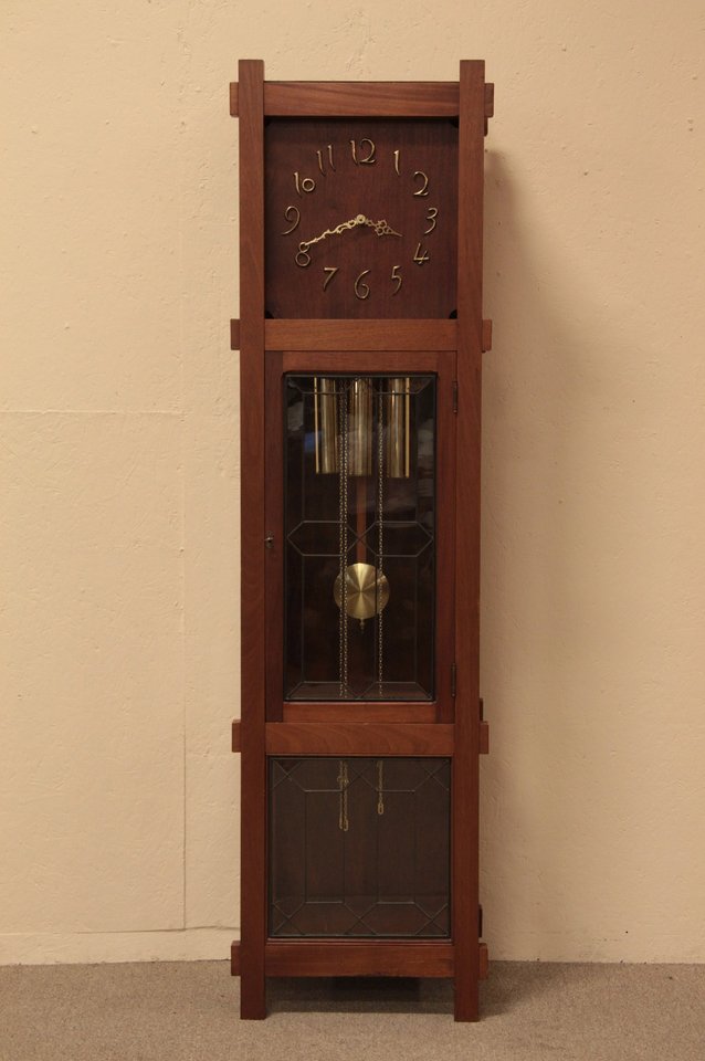 Mission Arts & Crafts Tall Case Grandfather Clock