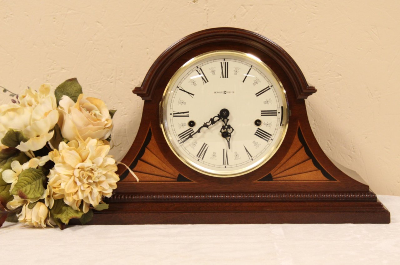 Howard Miller Mahogany Westminster Mantel Clock