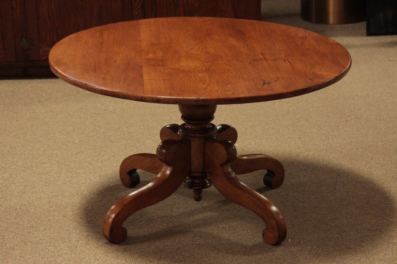 Victorian Country Antique Butternut Coffee Table