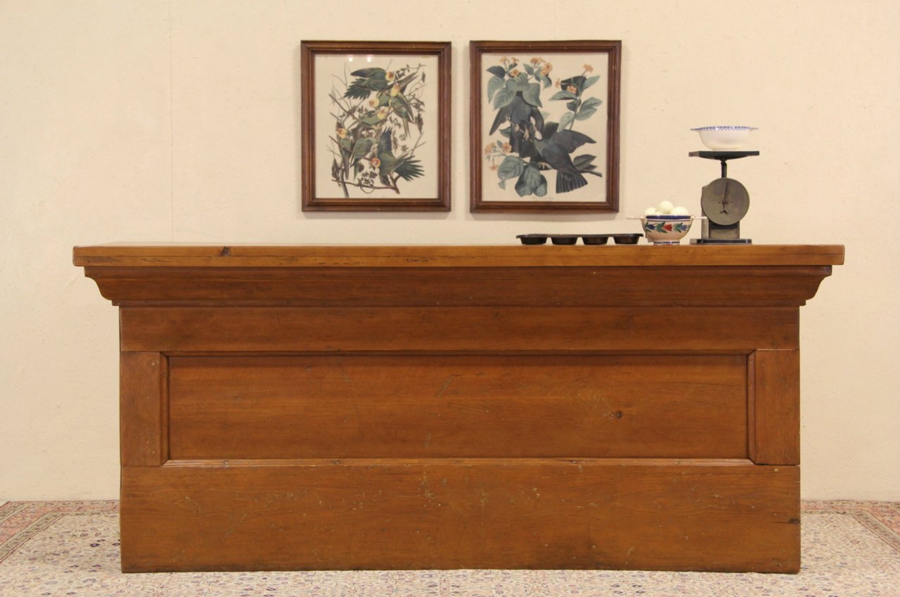 Country Pine 1890 General Store Counter, Bar or Kitchen Island