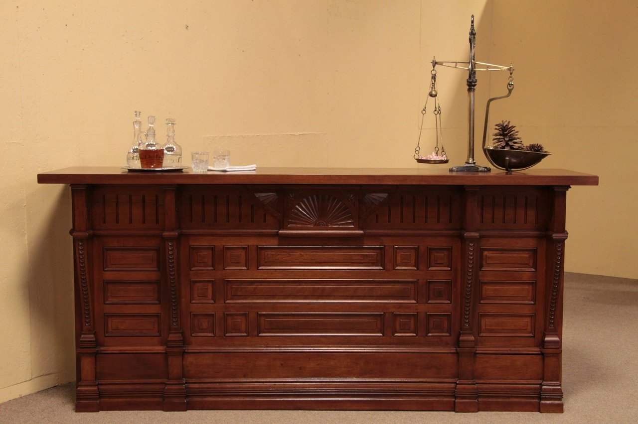 Victorian Antique Cherry 8' Bar or Counter