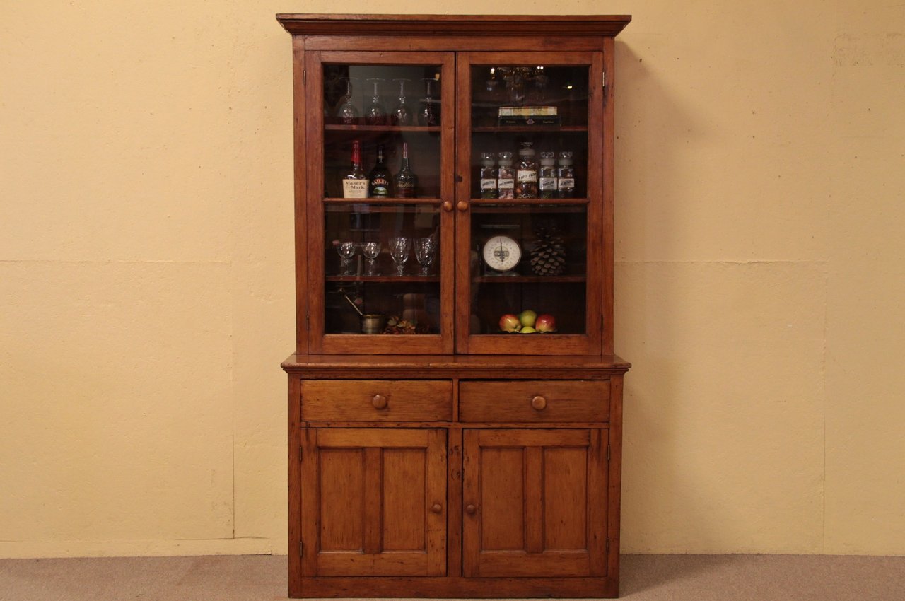 Country Pine Antique Pantry Cupboard