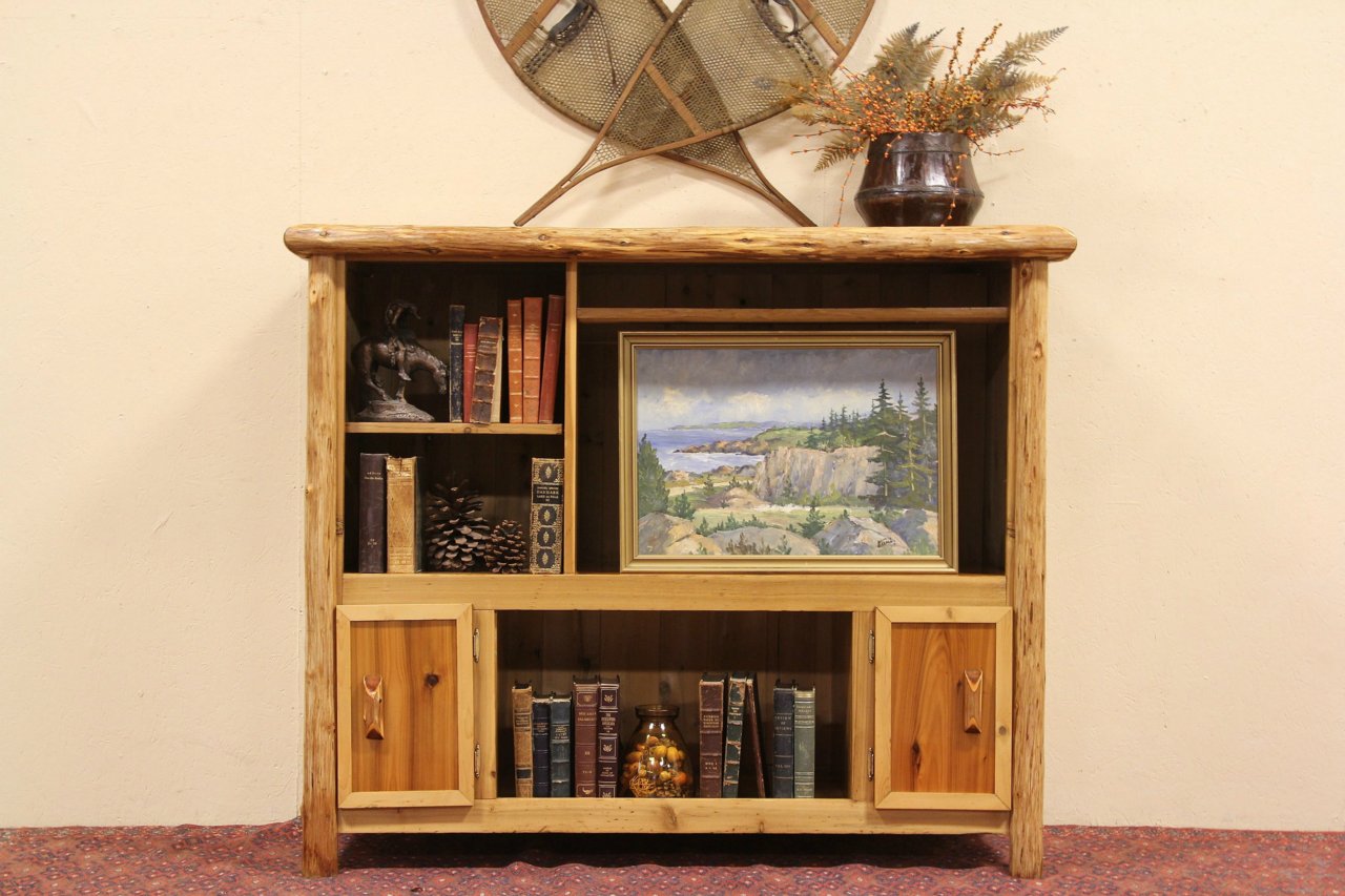 Cedar Lodge Style Vintage Entertainment Center