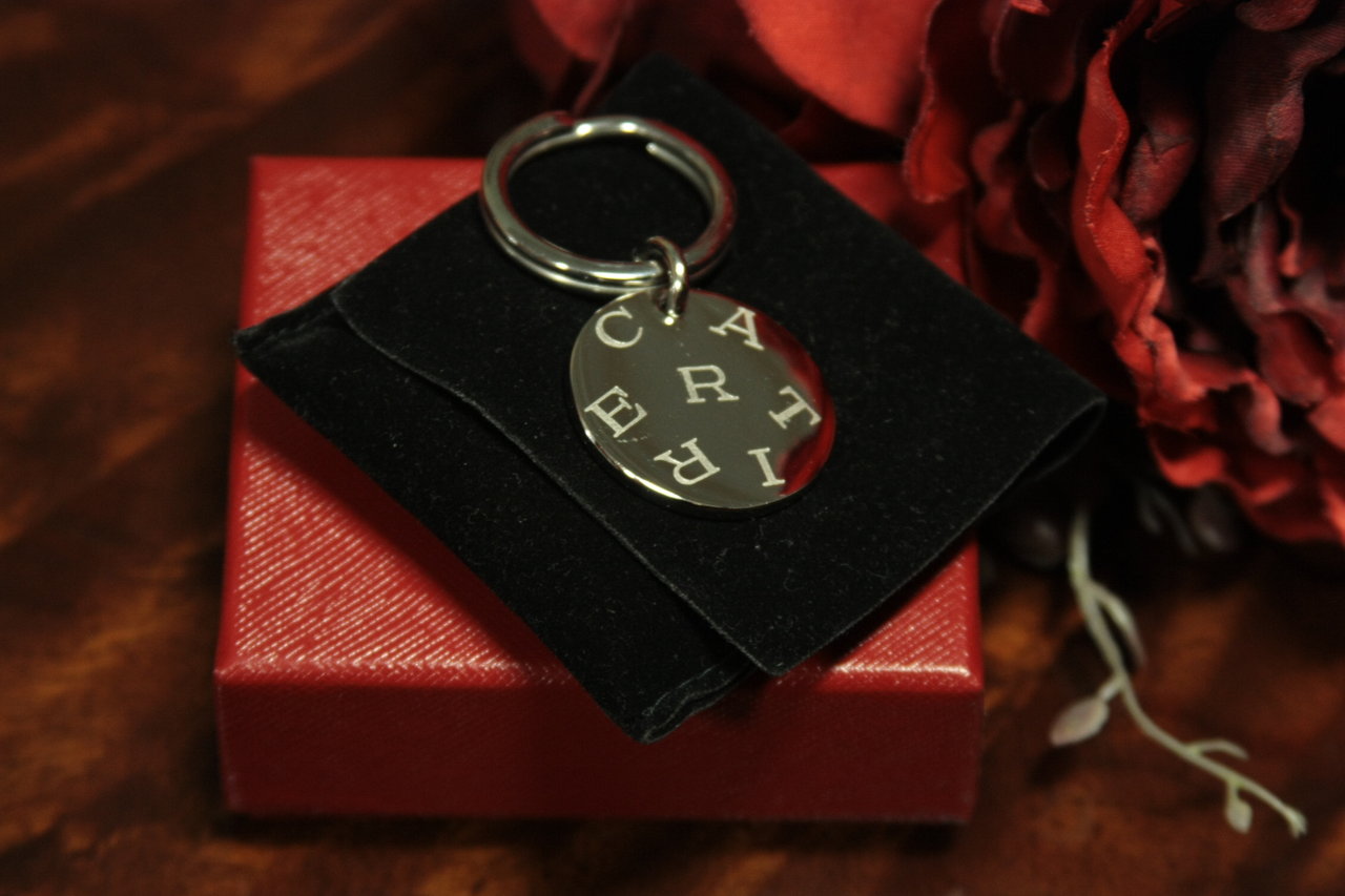 Cartier Signed Keyring & Box