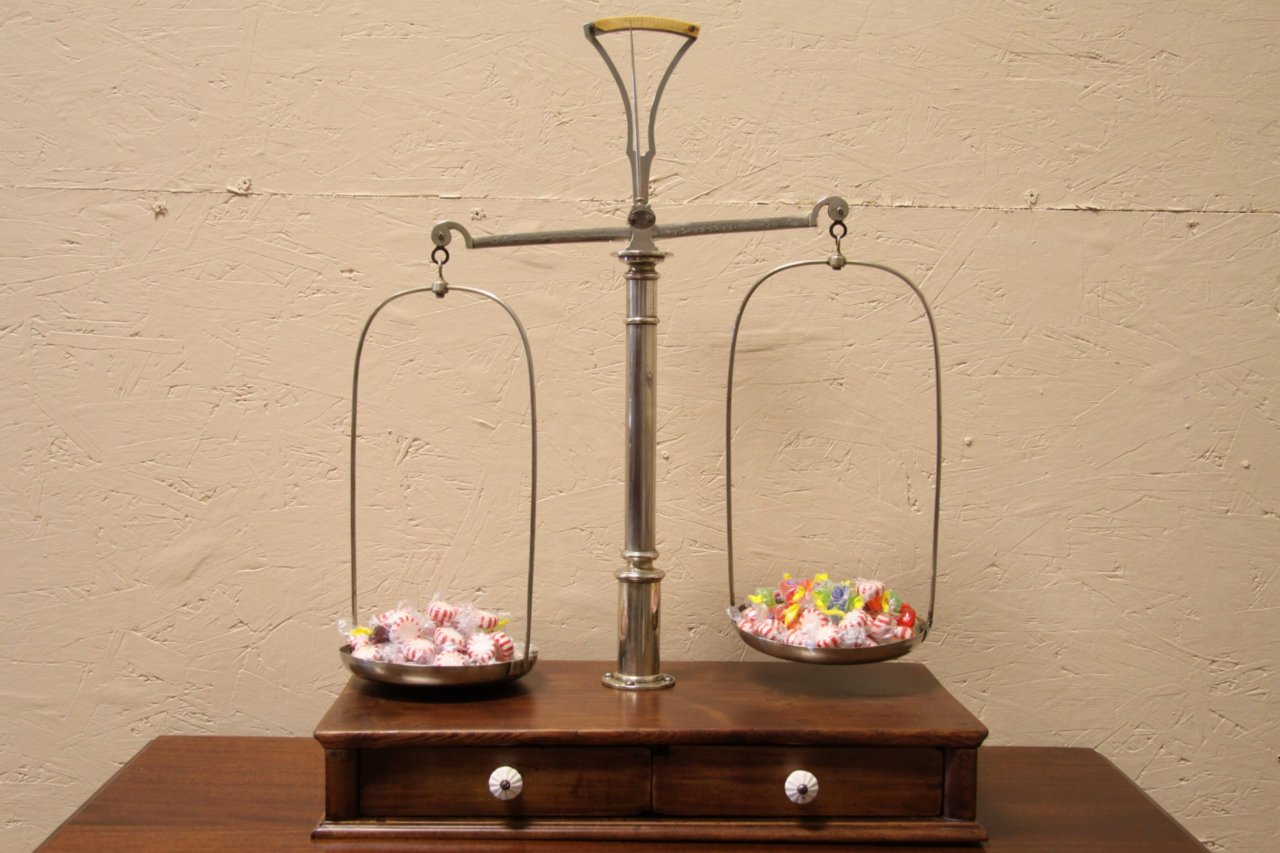Victorian Apothecary or Gold Balance Scale