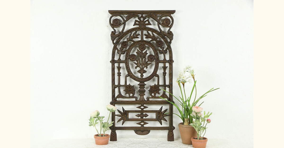 Victorian Architectural Salvage Movie Ticket Bank Teller Window Grill