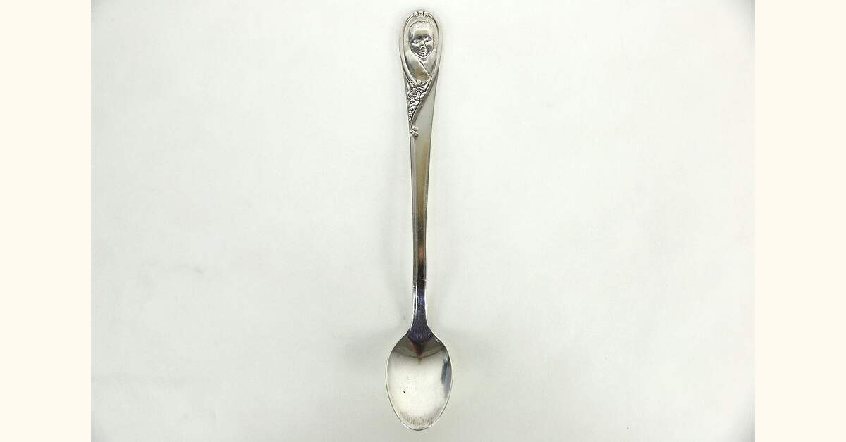 Silver Plate Baby Spoon, Gerber Winthrop