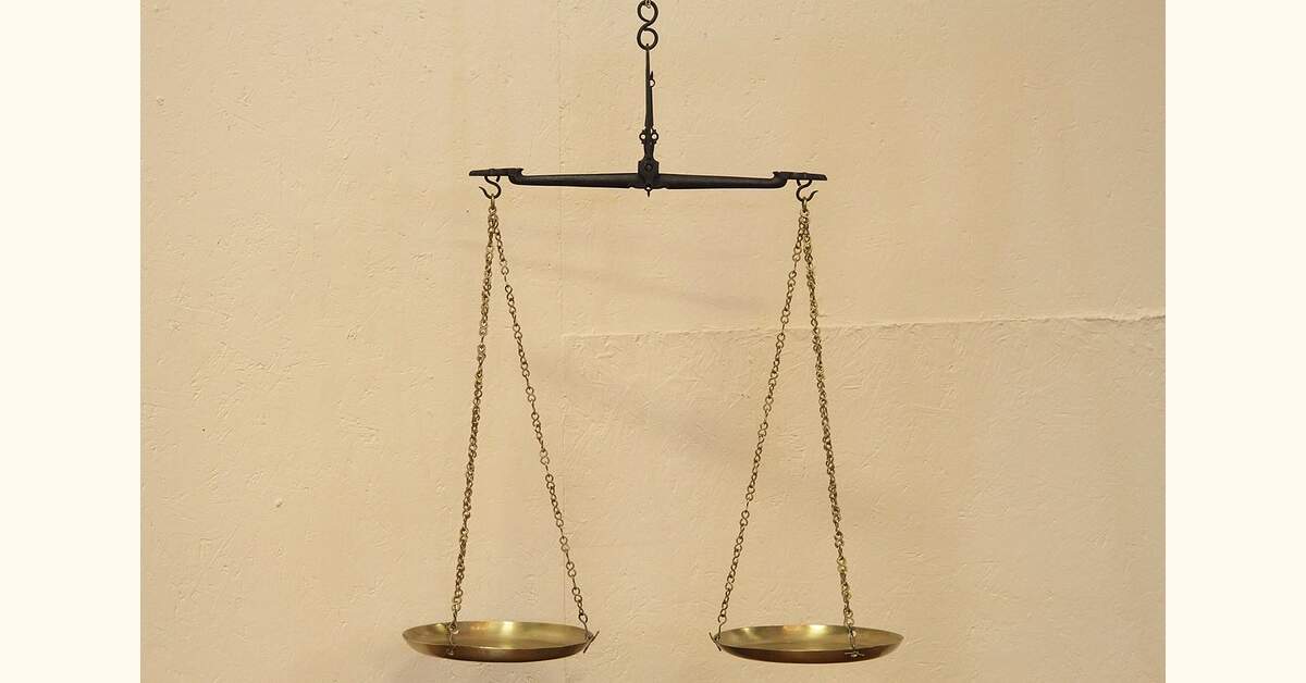 Brass & Iron Antique Hanging Scale