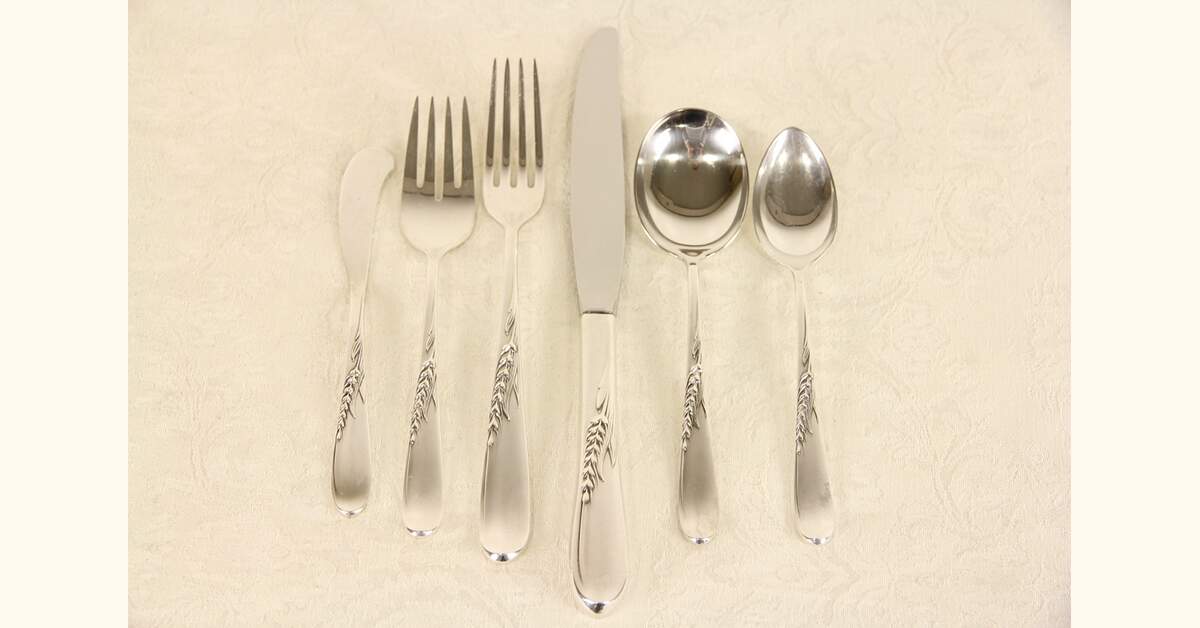 Wheat by Reed & Barton 6 Piece Sterling Silver Place Setting