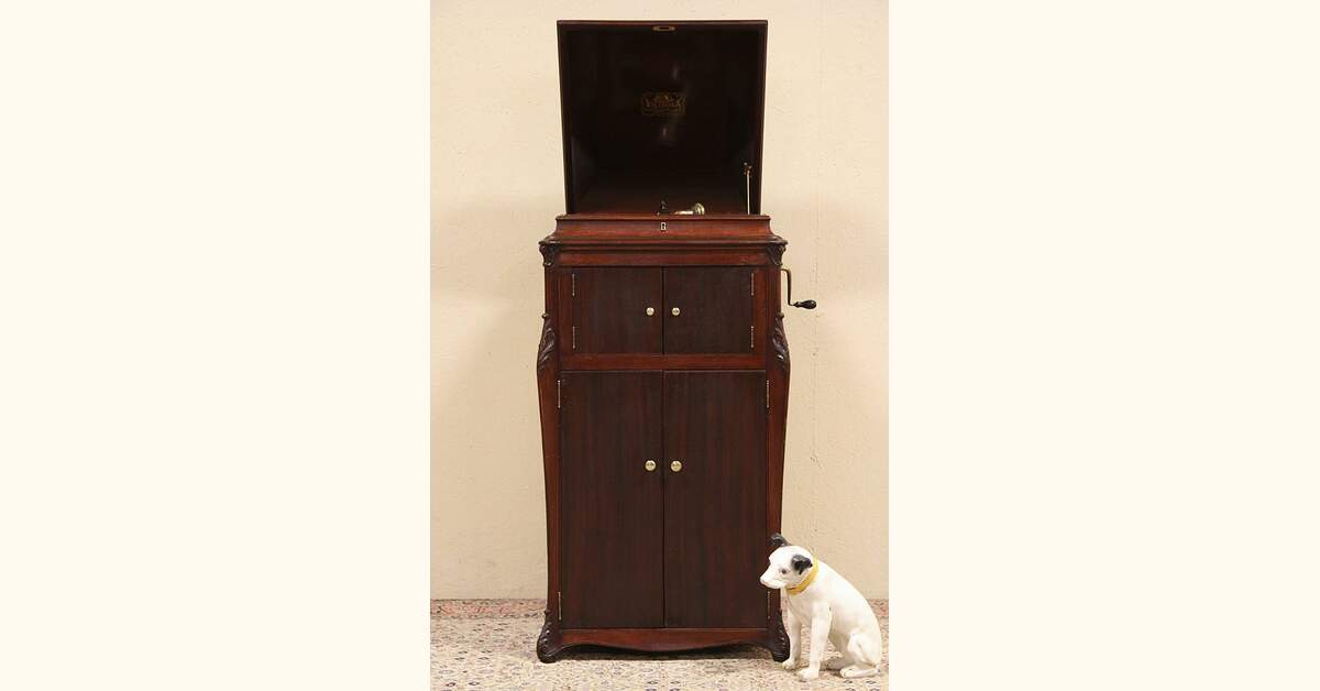 Victor Victrola VV-XVI Antique Phonograph Record Player