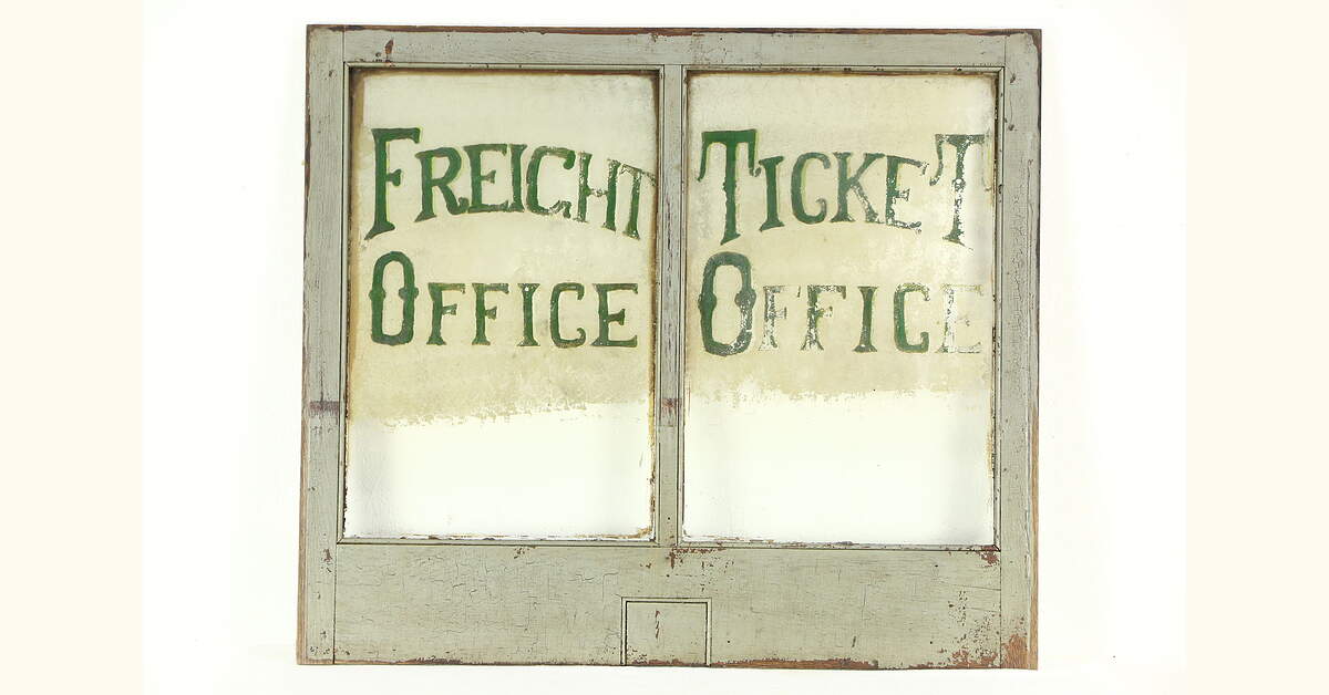 Tombstone Railroad Antique Architectural Salvage Train Ticket & Freight ...