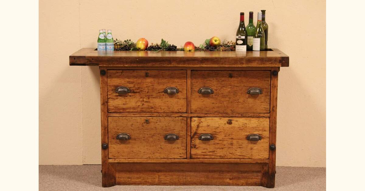 Work Bench, Antique Counter, Kitchen Island