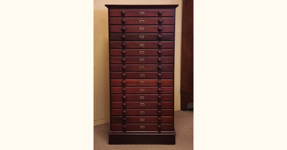 Map Chest, Drawing or Document 16 Drawer File