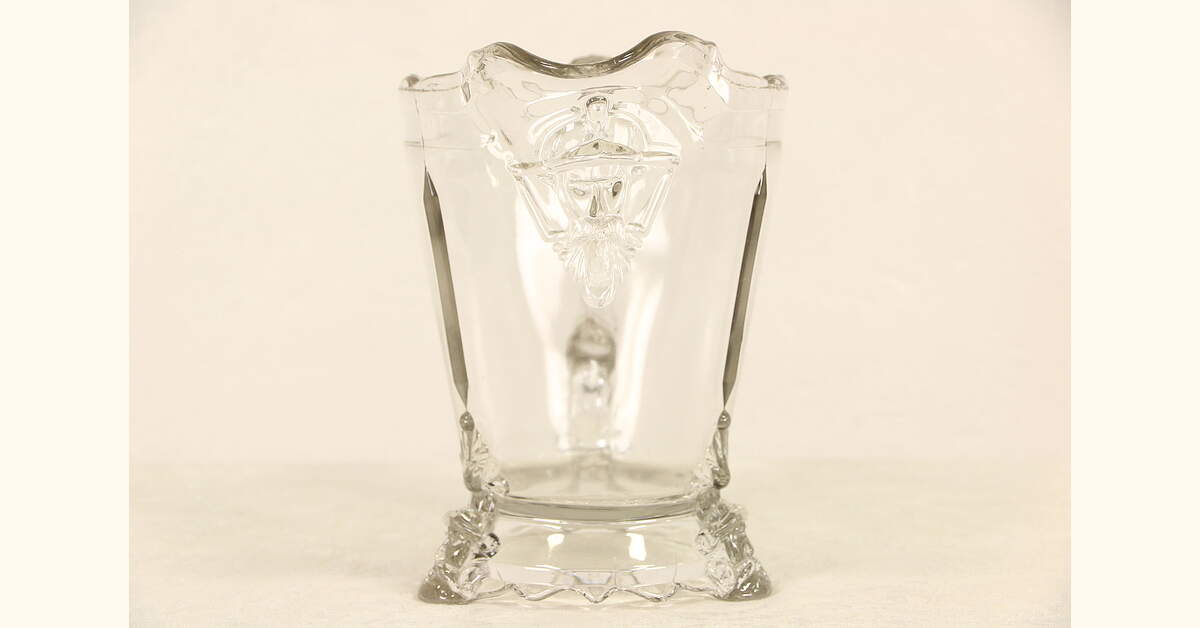 Hobbs Brockunier Bearded Head Viking Glass Antique Pitcher