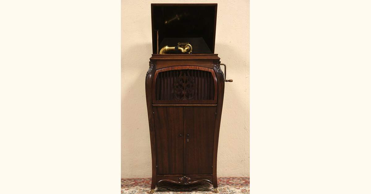 Sonora Antique 1915 Phonograph Wind Up Record Player