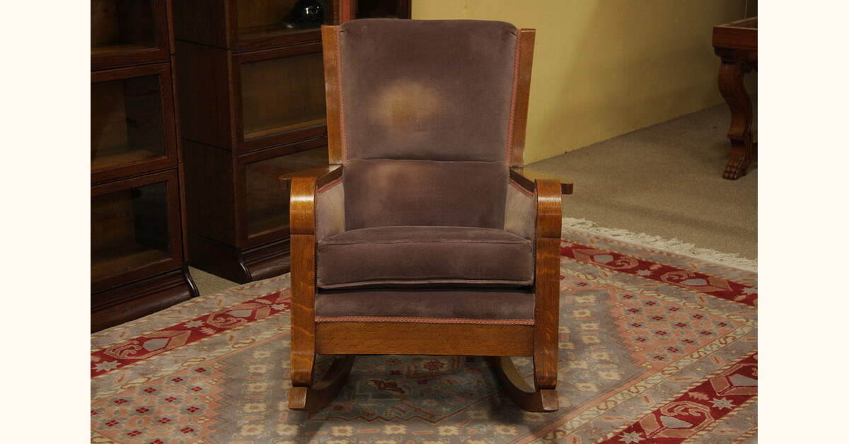 Arts & Crafts Mission Oak Antique Rocker
