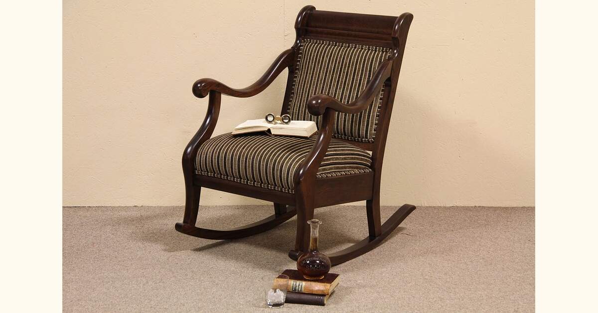 Victorian Oak Antique 1900 Rocker