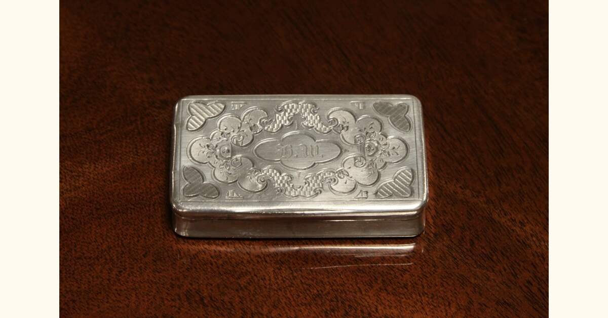 Silver Pocket Match Safe or Vesta Case