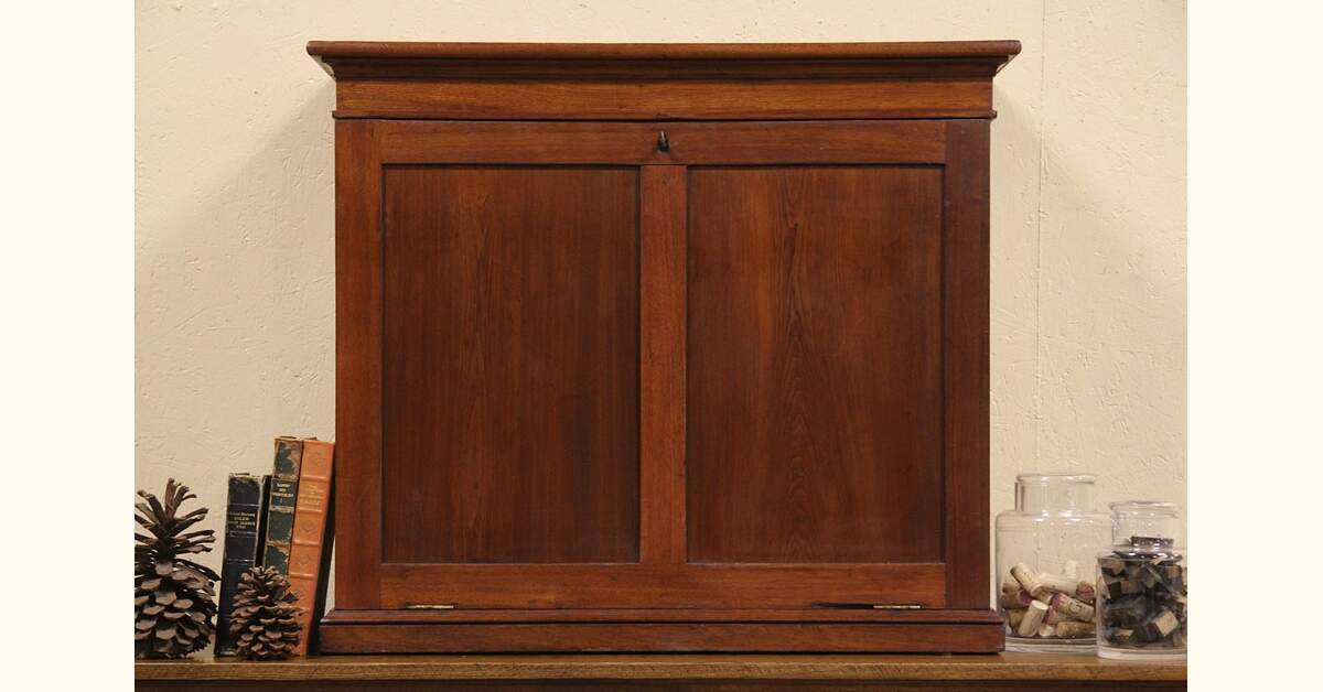 Hotel 1860 Antique Countertop Mailbox Desk