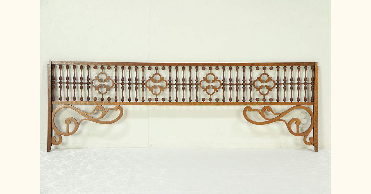 Victorian Oak Fretwork Panel 1890 Antique Architectural Salvage Archway
