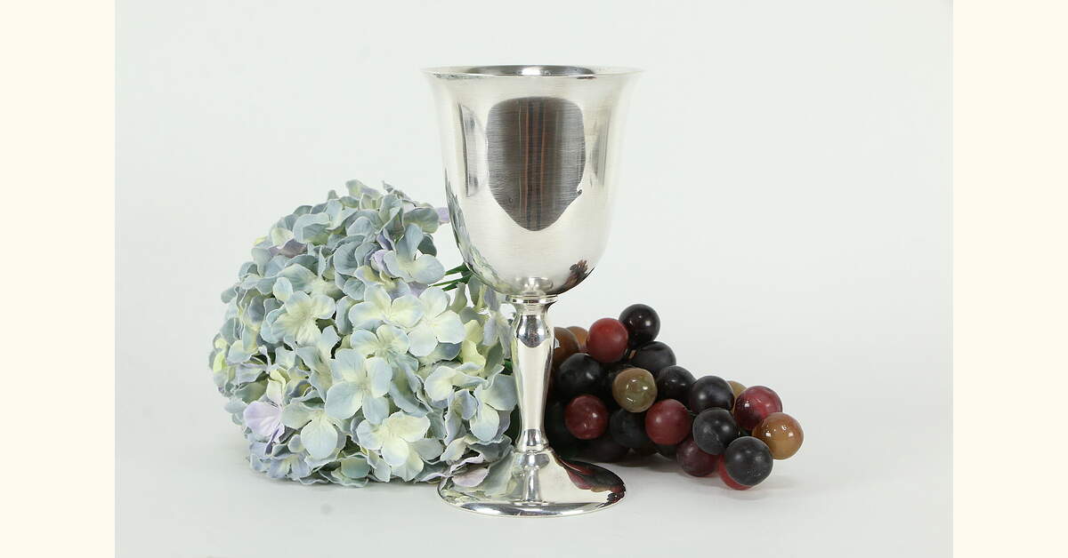Sterling Silver Antique Toasting or Wedding Goblet