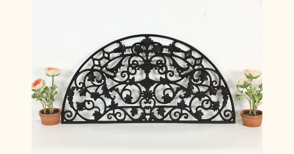 Victorian Design 29" Vintage Iron Arched Grill