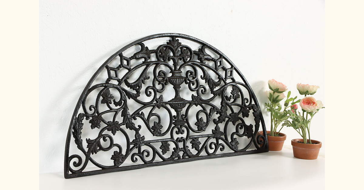 Victorian Design 29" Vintage Iron Arched Grill