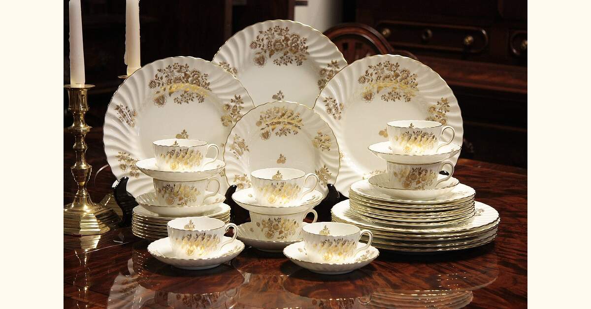 Set of Minton China for 8 - Audley Pattern