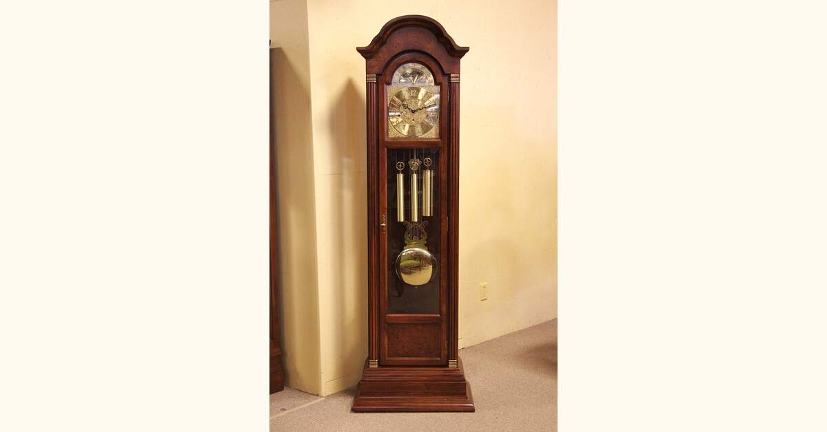 Seth Thomas Tall Case Cherry Grandfather Clock
