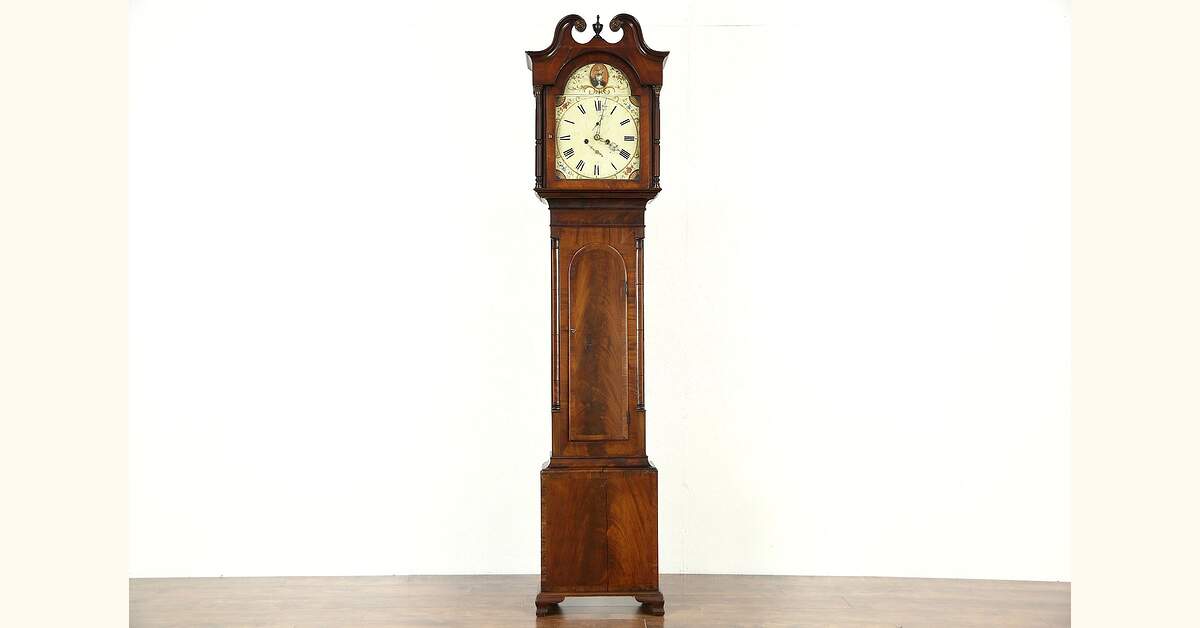 Scottish Georgian 1825 Antique Tall Case Grandfather Clock, Picken of ...
