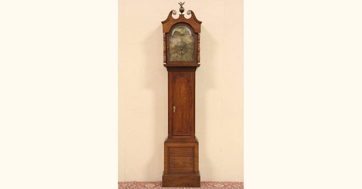 Mordan of Nottingham English 1770 Georgian Tall Case Grandfather Clock