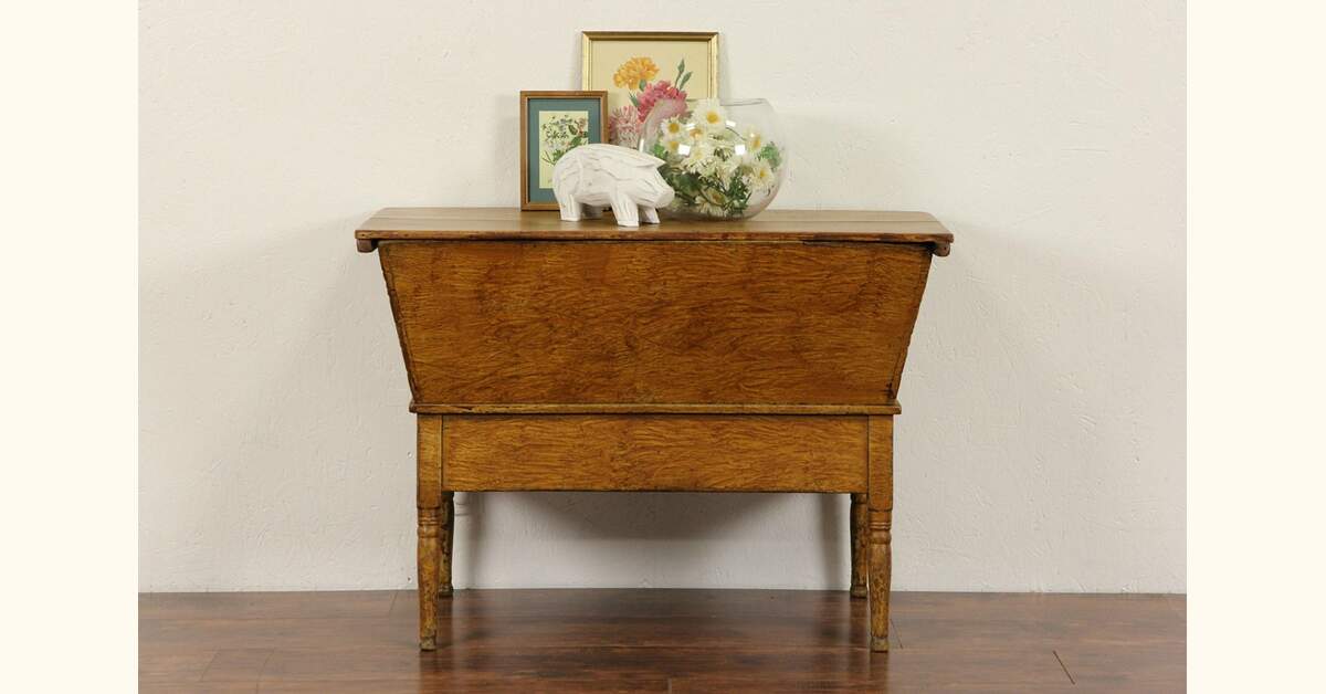 Country French 1860's Antique Primitive Bread Dough Proofing Trough or Box