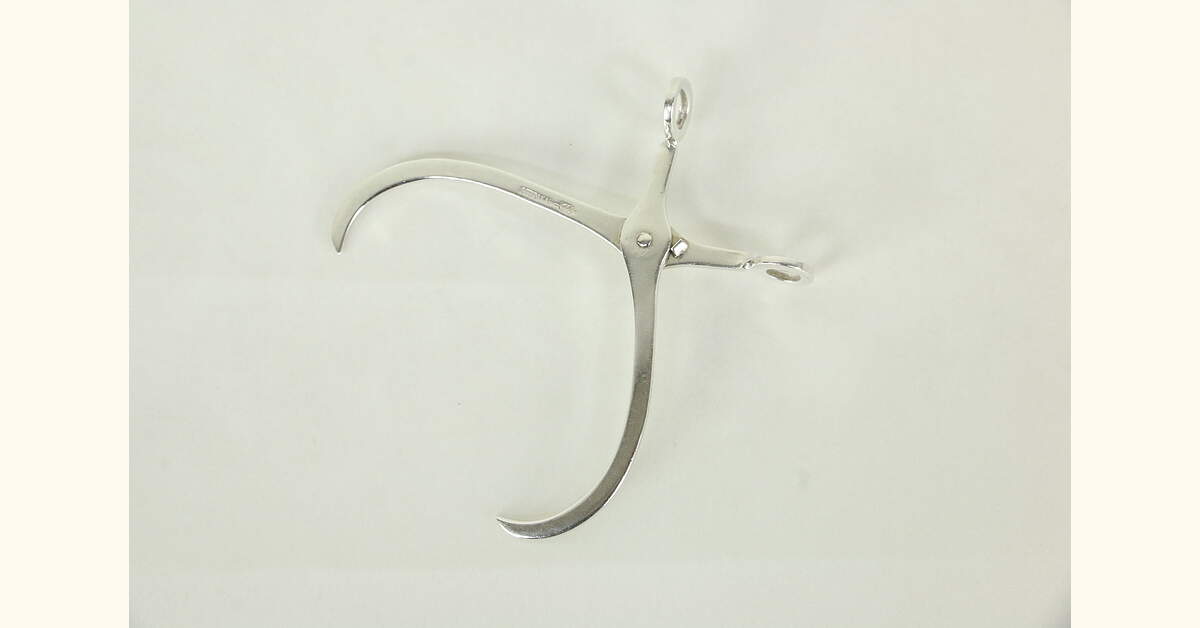 Sterling Silver Sugar or Relish Serving Tongs, Spring Loaded