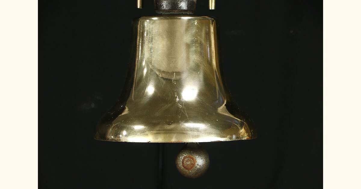 Train Railroad Bronze Antique 12" Locomotive Bell, Signed Prime Milw.