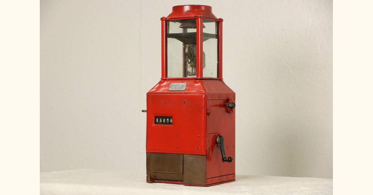 Bus or Streetcar 1920's Coin Collector, Counting Bank