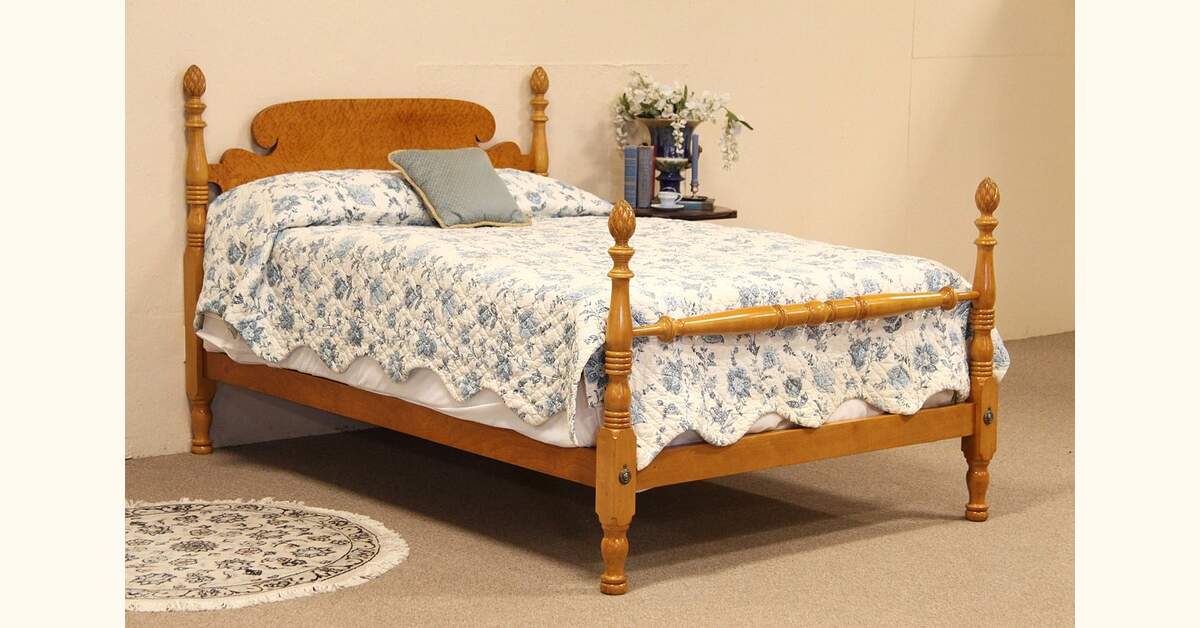 Birdseye Maple Full Bed, Charak Boston