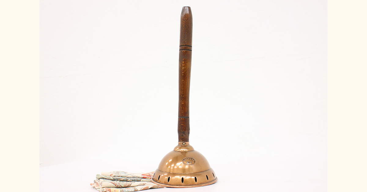 Farmhouse Antique Copper & Birch Clothes Washer, Simplex