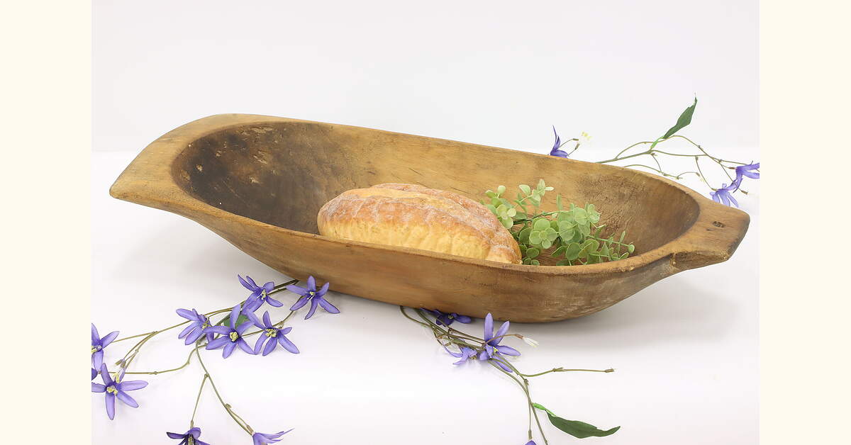 Farmhouse Antique Primitive Bread Dough Box or Proofing Trough