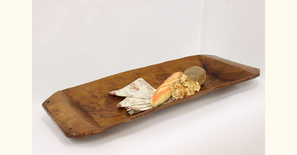 Farmhouse Antique Primitive Bread Dough Box Proofing Trough
