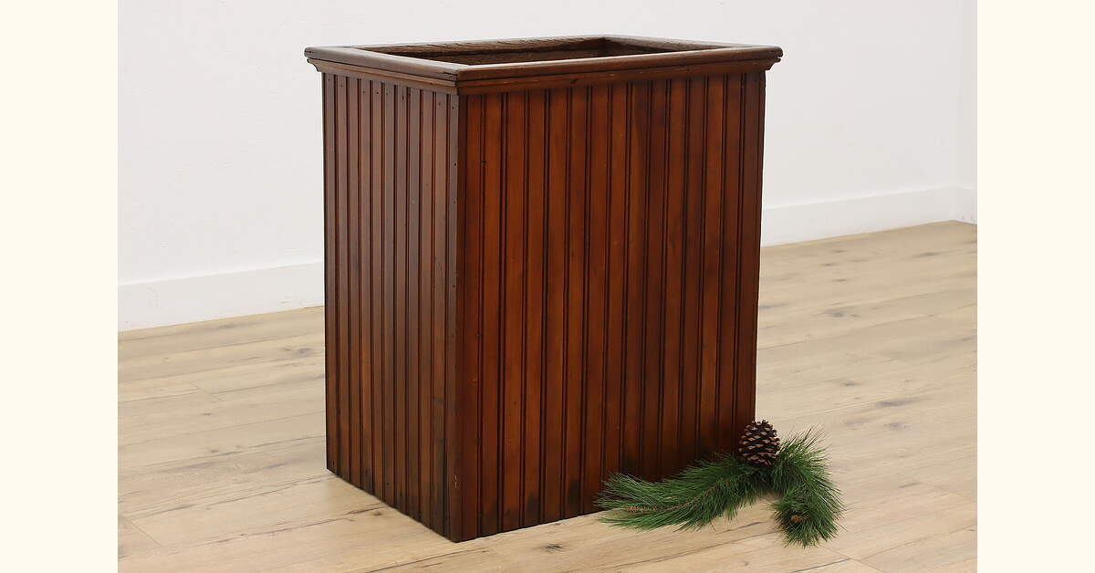 Farmhouse Antique Fireplace Kindling Box Hall Boot Storage